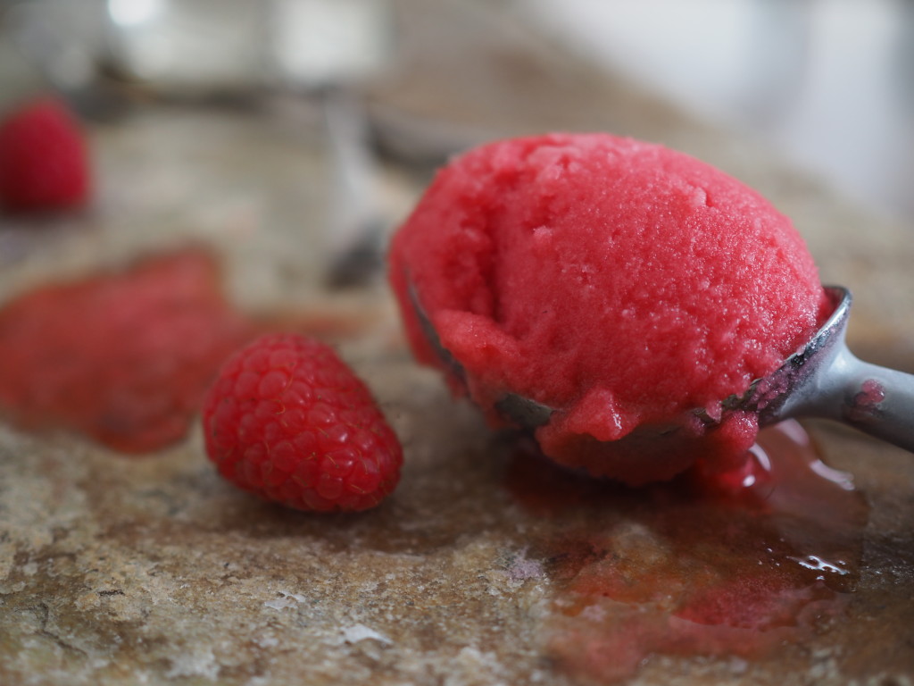 Aquavit, Raspberry & Cardamom Sorbet (Akevittsorbet) - North Wild Kitchen