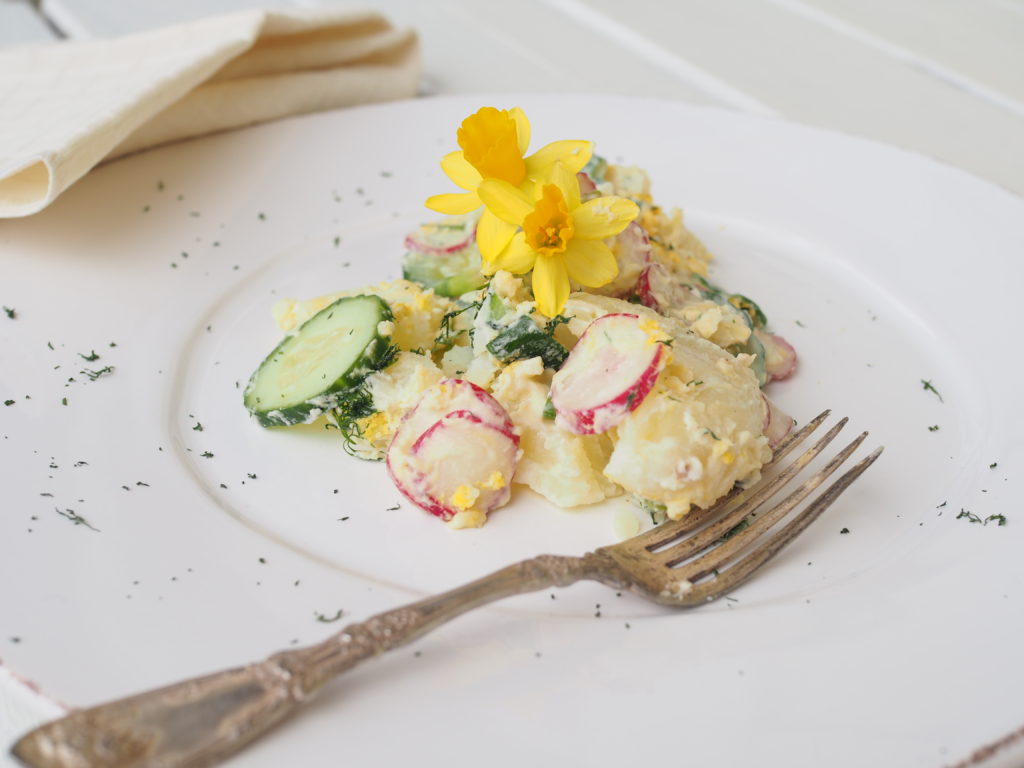 Norwegian Spring Potato Salad (Potetsalat) - North Wild Kitchen
