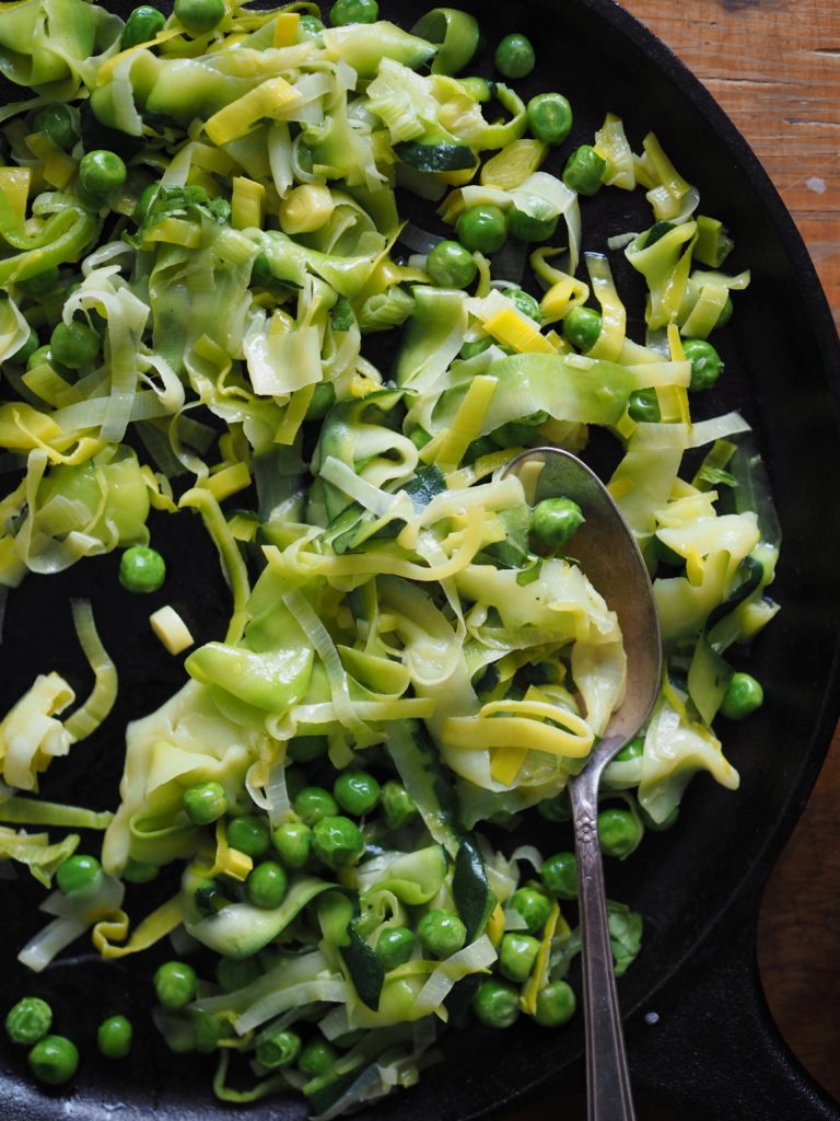 Potato Dumplings with Spring Vegetables (Raspeballer) - North Wild Kitchen
