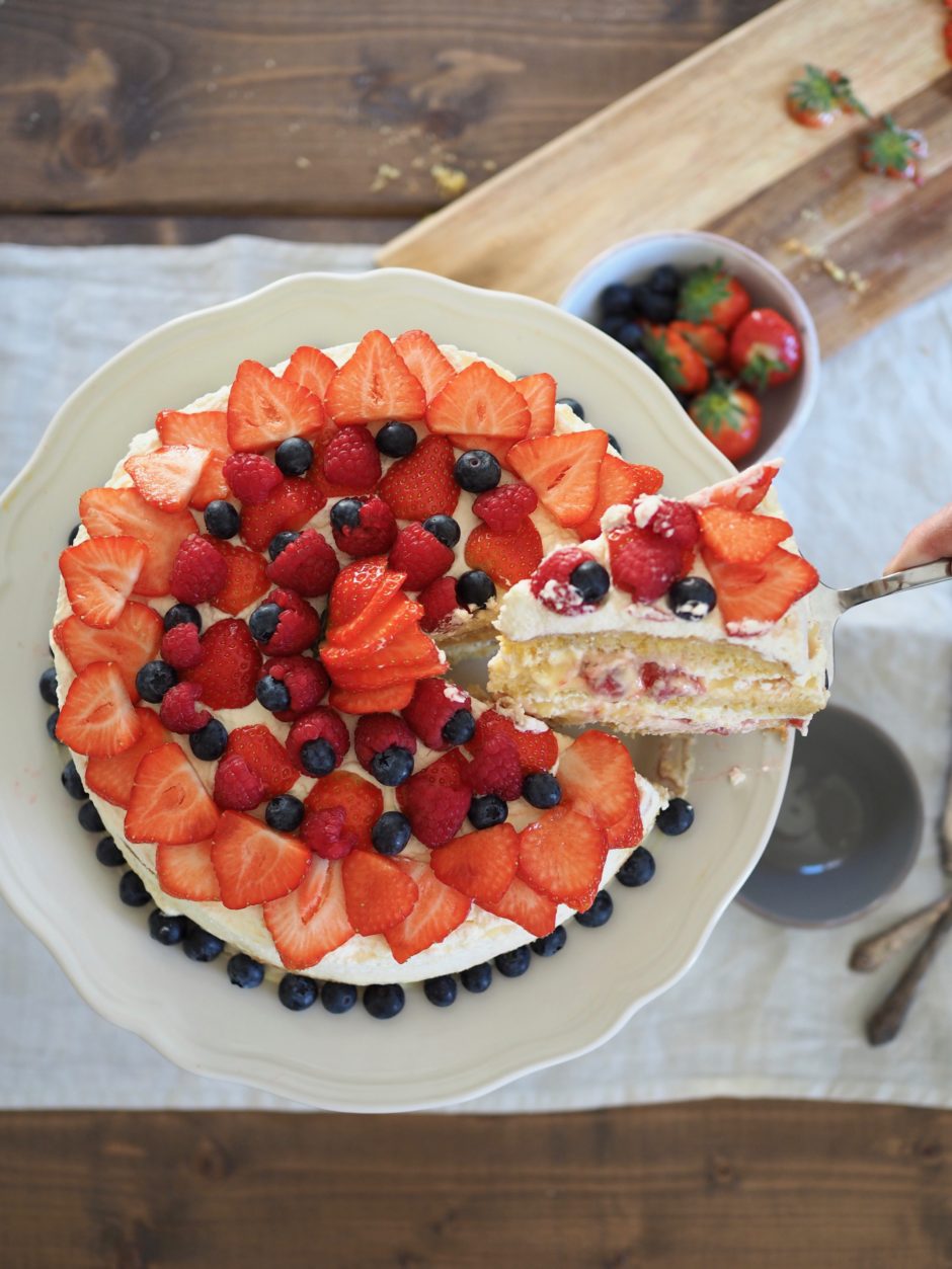 Bløtkake (Norwegian Cream Cake) - North Wild Kitchen