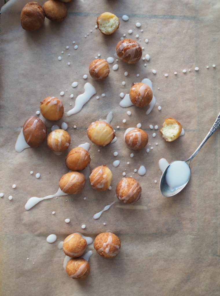 Smultringer (Norwegian Doughnuts) Served with a Simple Apple Glaze ...