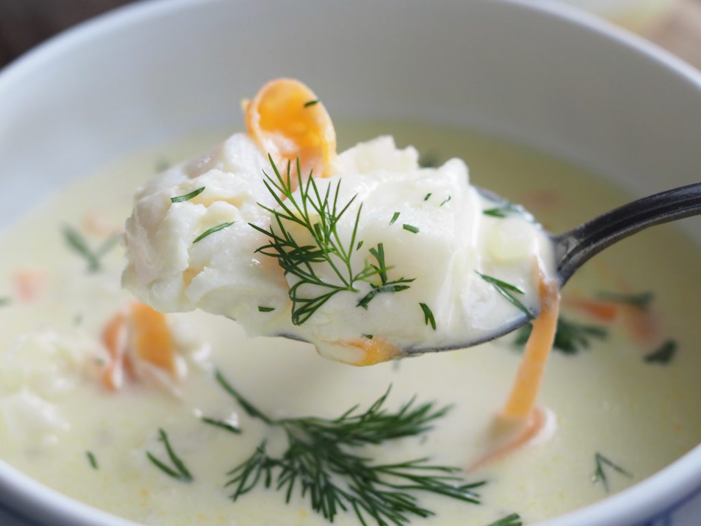 Creamy Norwegian Cod Soup (Torskesuppe) - North Wild Kitchen