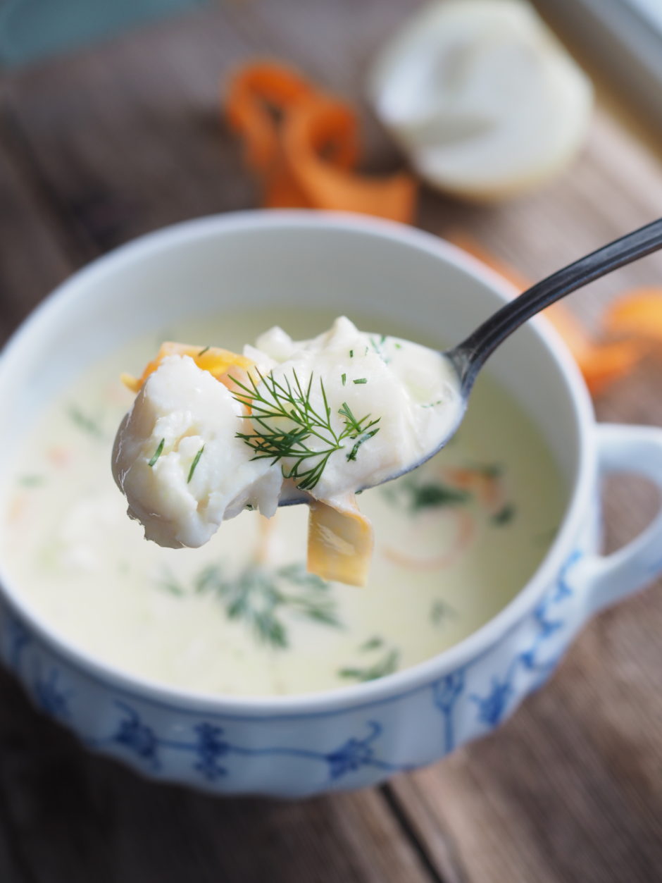 Creamy Norwegian Cod Soup (Torskesuppe) - North Wild Kitchen