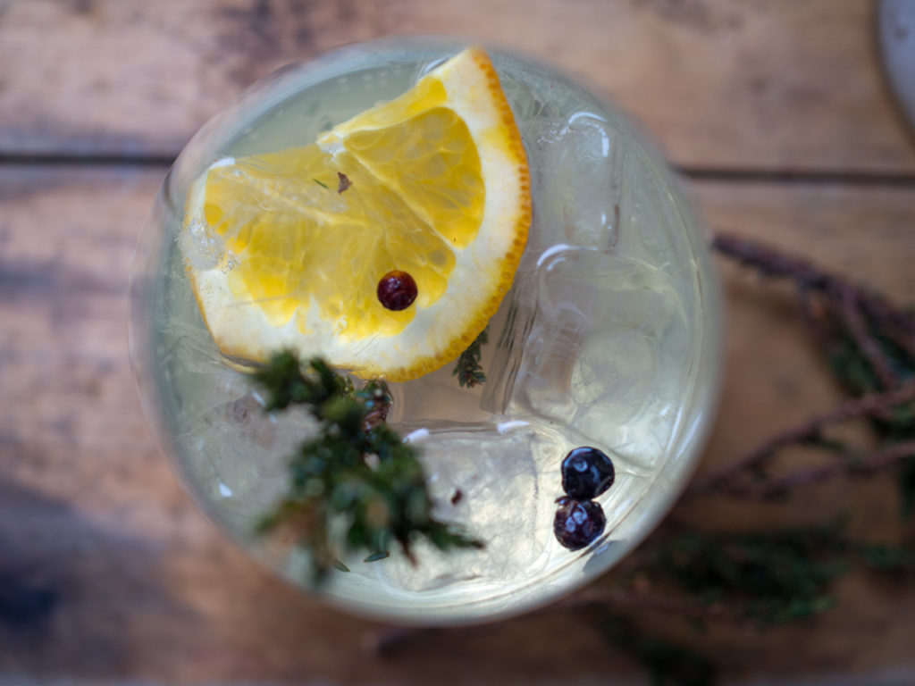 Aquavit, Orange, and Juniper Cocktail (Akevitt-cocktail med appelsin og einer) - North Wild Kitchen