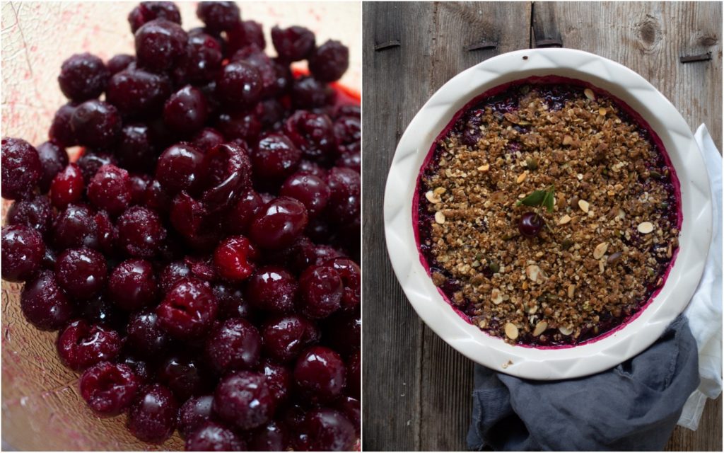 Sour Cherry Crisp with Almonds and Seeds (Smuldrepai med Kirsebær ...