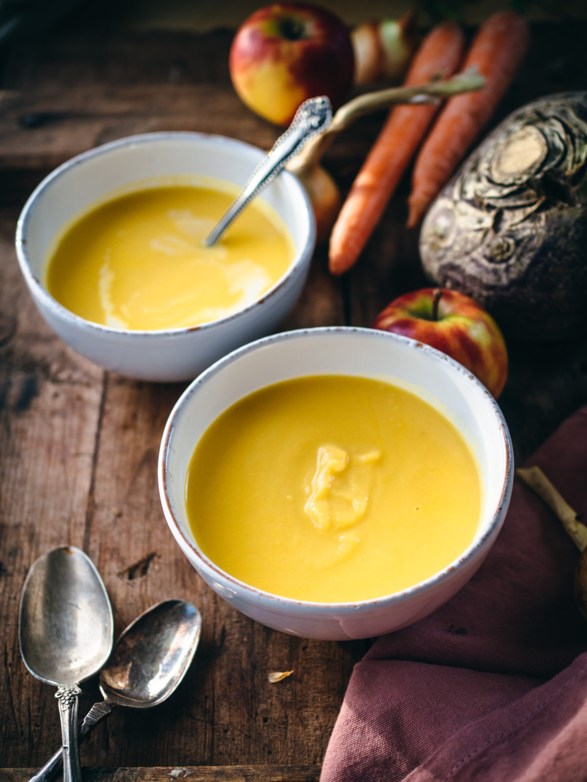Rutabaga Apple Soup (kålrabisuppe med epler) - North Wild Kitchen