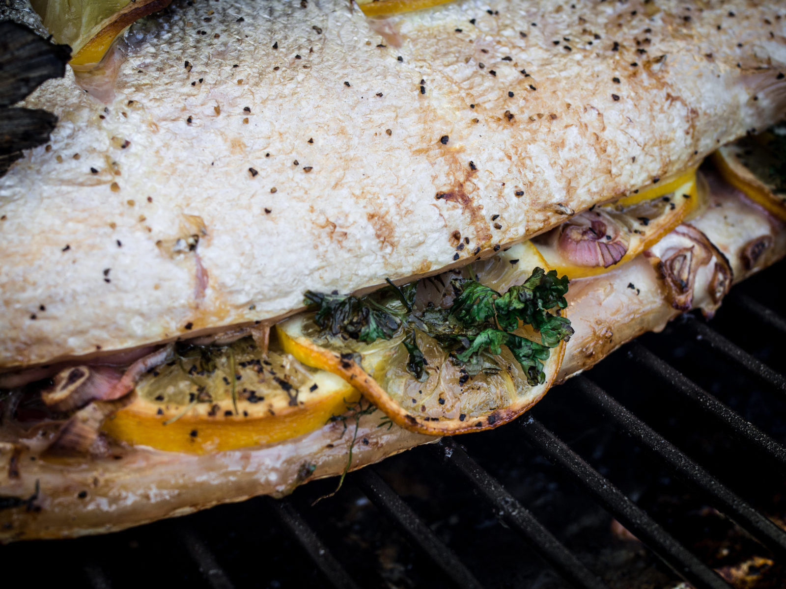 Grilled Whole Salmon for a Crowd (Grillet hel laks) - North Wild Kitchen