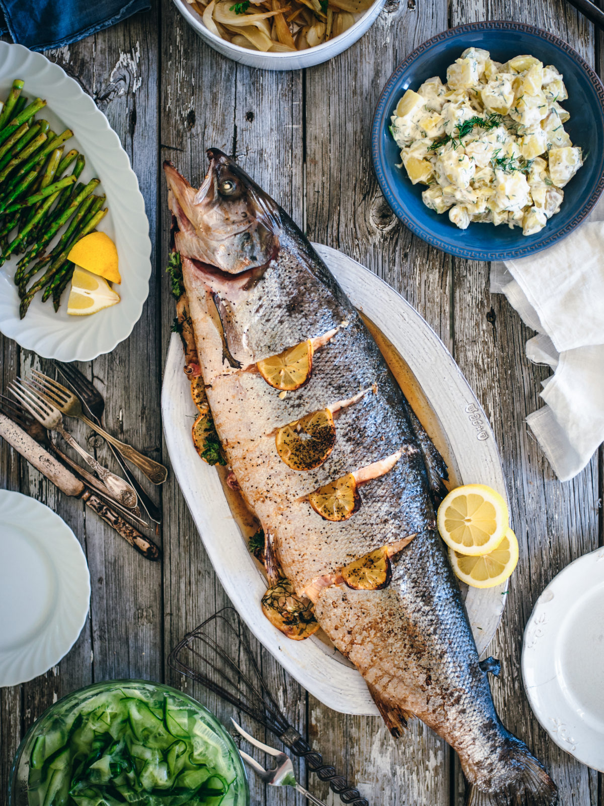 Grilled Whole Salmon for a Crowd (Grillet hel laks) - North Wild Kitchen