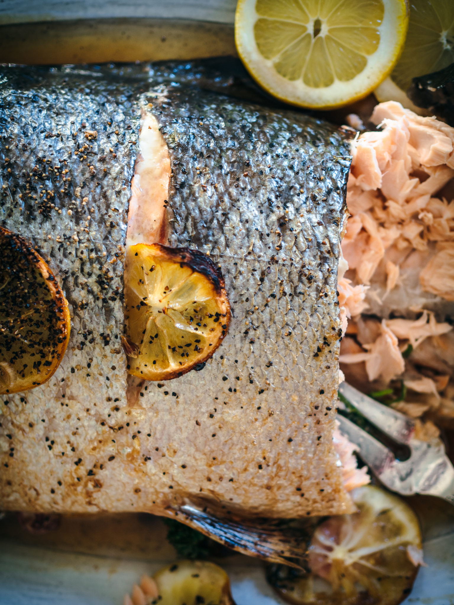 Grilled Whole Salmon for a Crowd (Grillet hel laks) - North Wild Kitchen