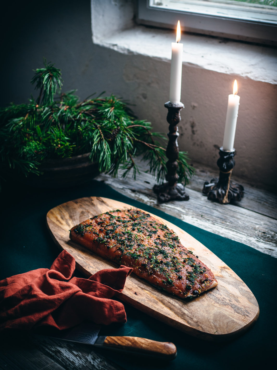Winter Spiced Gravlax (gravlaks med vinterkrydder) - North Wild Kitchen