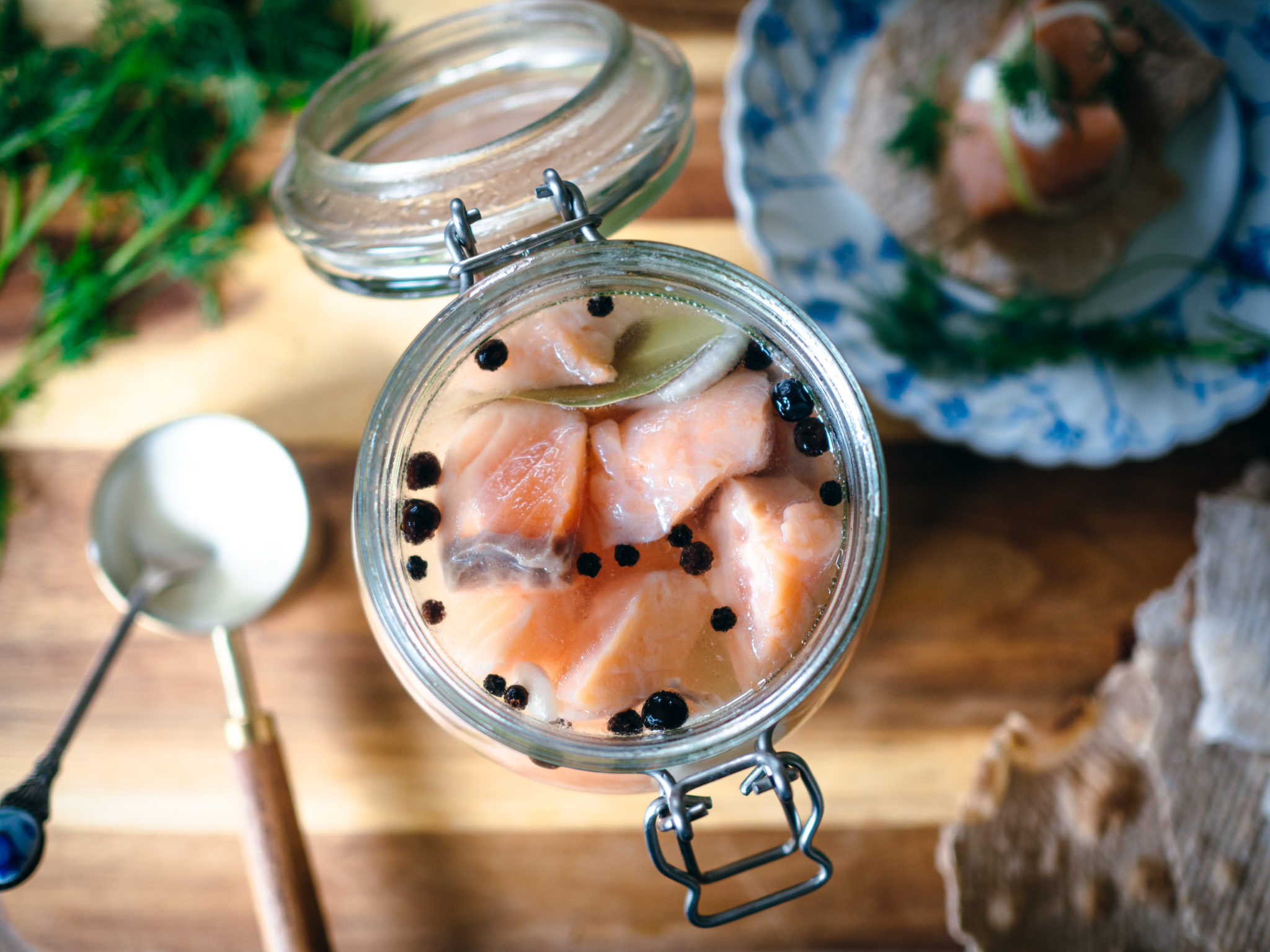 Pickled Salmon (syltet laks) - North Wild Kitchen