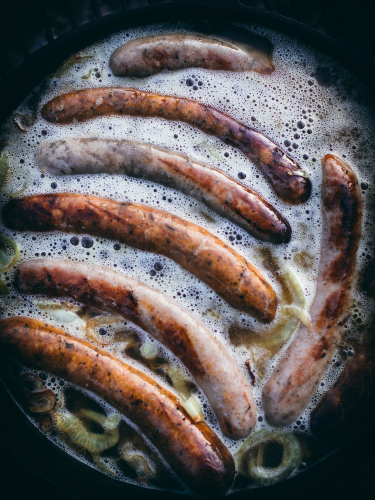 Beer-Braised Sausages (pølser i ølbad) - North Wild Kitchen