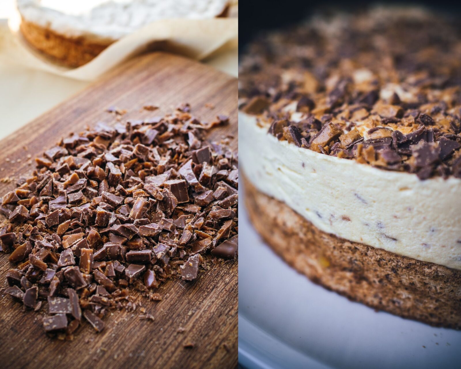 Daimiskake (Chocolate Toffee & Macaron Ice Cream Cake) - North Wild Kitchen