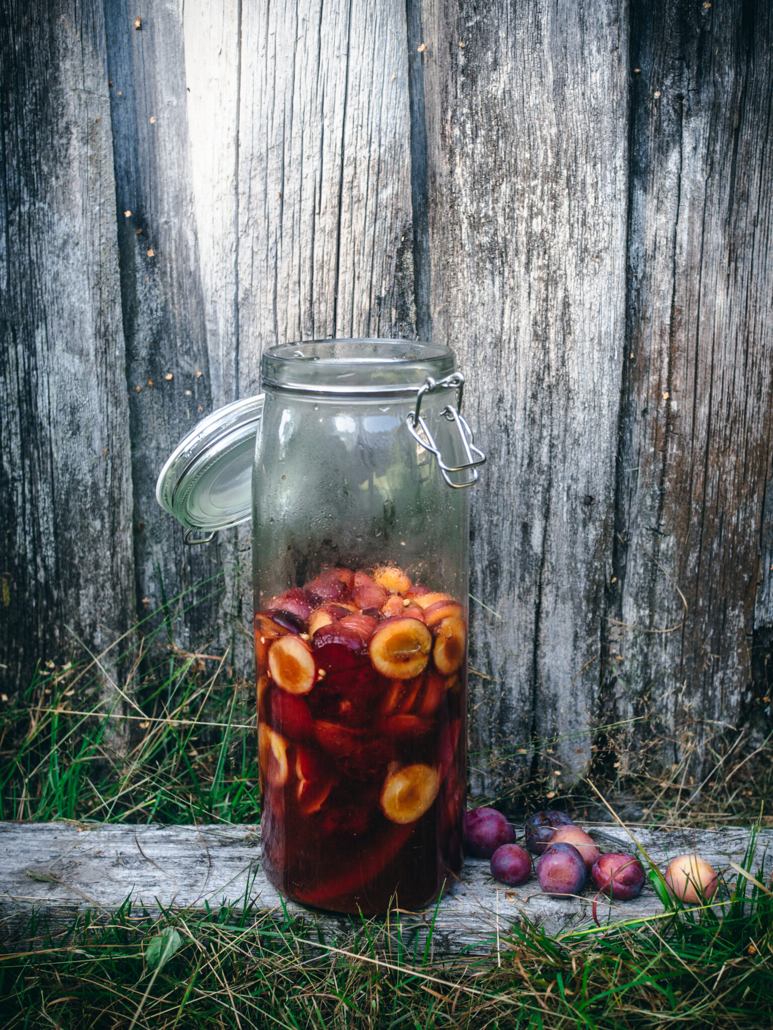 Spiced Pickled Plums (krydret syltede plommer) - North Wild Kitchen