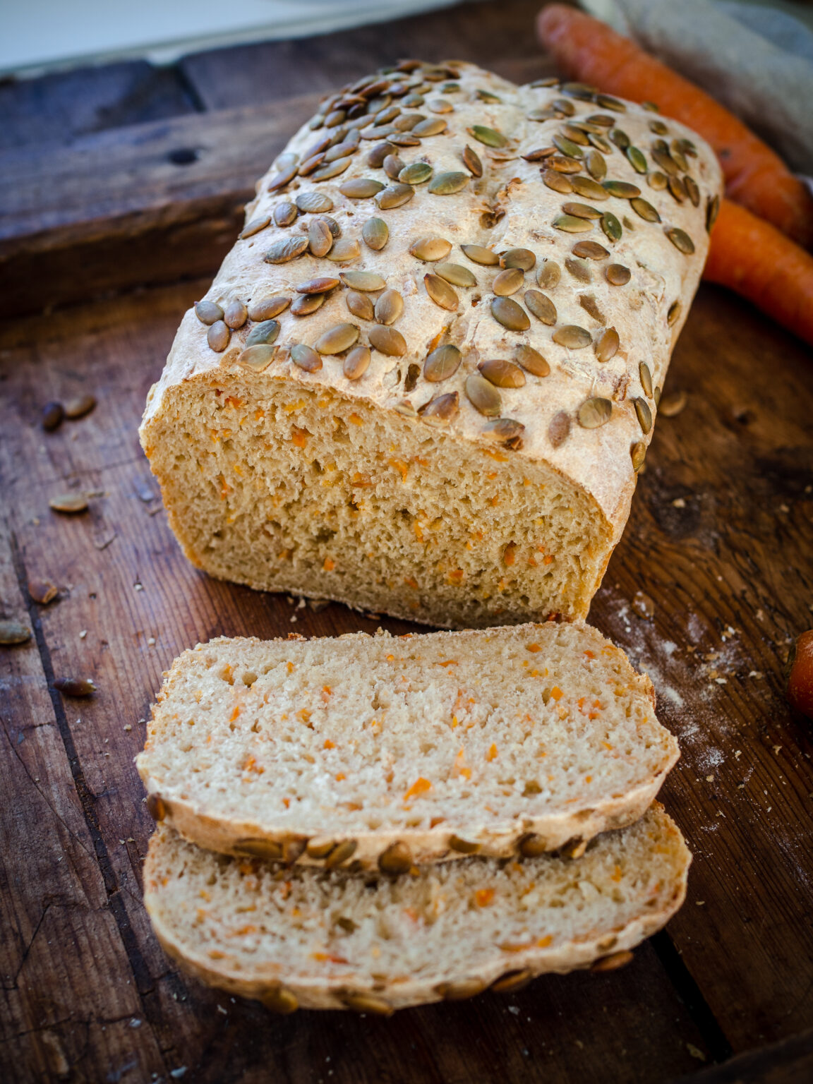 Spelt Carrot Bread (Gulrotbrød med Spelt) - North Wild Kitchen